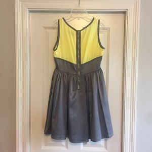Ryu | Dresses | Ryu Yellow Gray Silk Dress | Poshmark